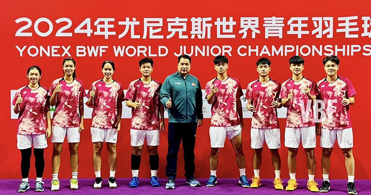 Giải Cầu lông vô địch đồng đội hỗn hợp trẻ thế giới 2024: Việt Nam ...